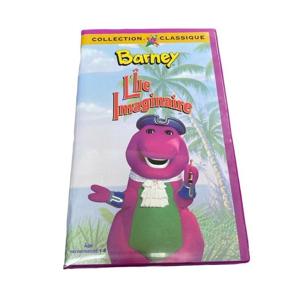 Barney | Other | Vtg Barney Lle Imaginaire Vhs Imagination Island ...